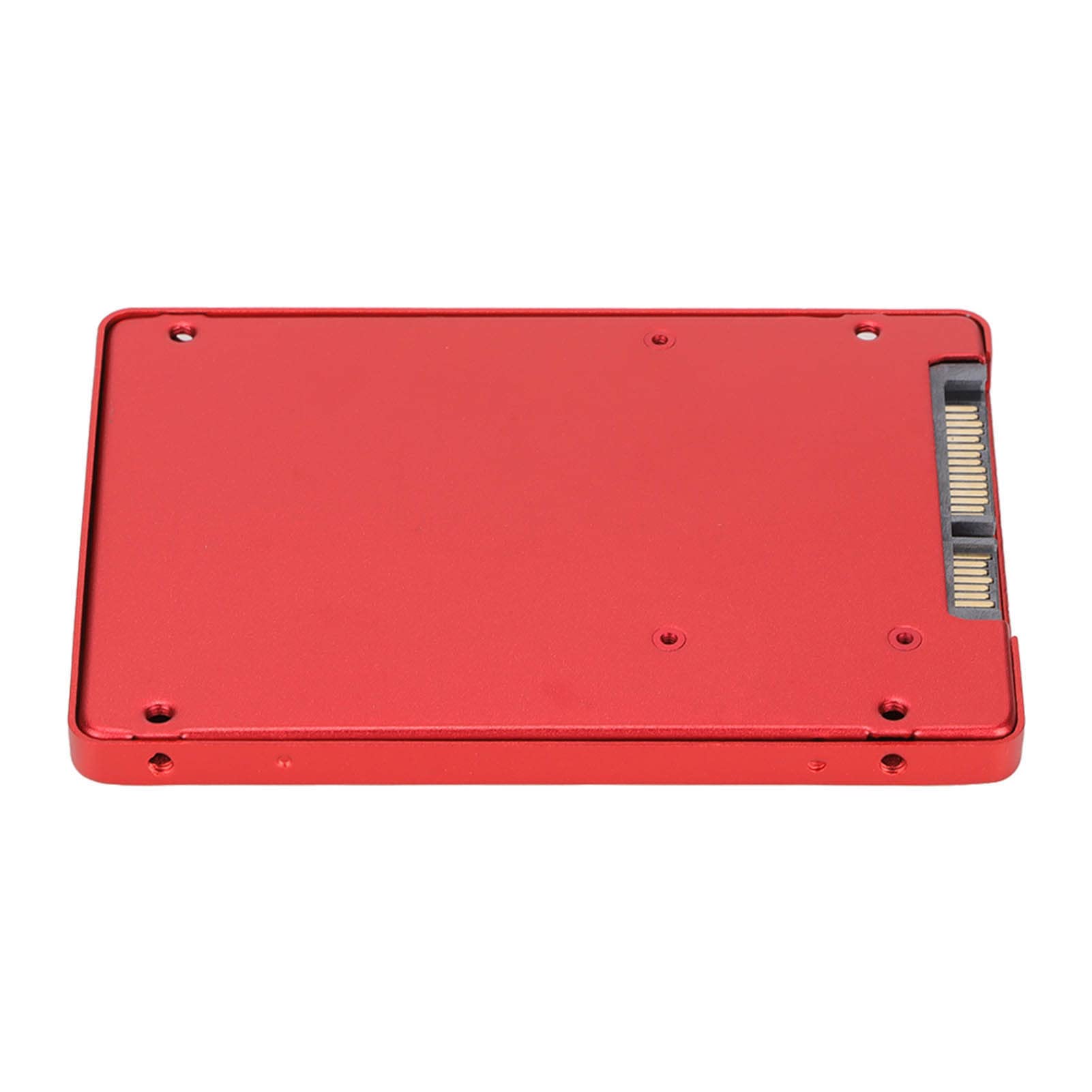 Aluminum SSD Adapter Shell , Ultra Thin Durable Aluminum Alloy SSD Adapter Cover For Home Office Computer Red