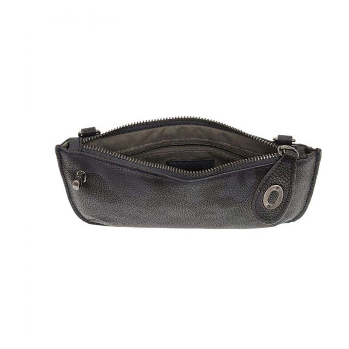 Joy Susan Mini Crossbody Wristlet Clutch (Ink Camo -Dark Blue Camo)