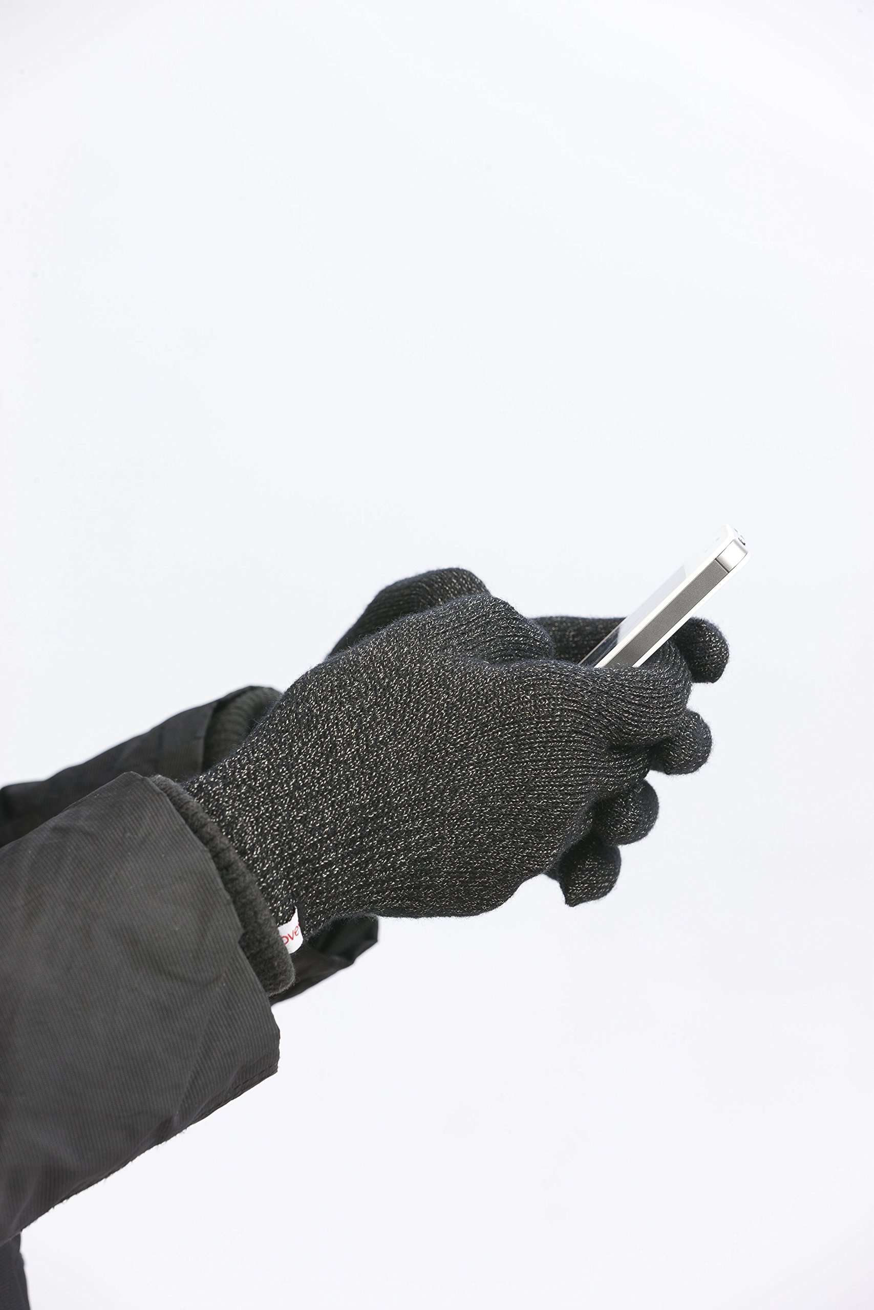 Agloves Sport Touchscreen Gloves, iPhone Gloves, Texting Gloves (Black, Small/Medium)