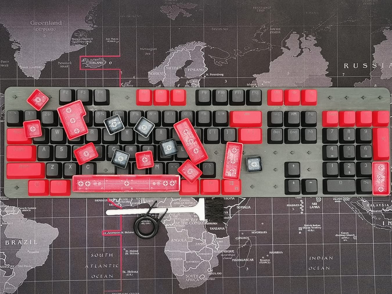 Wholesale Custom Keycap, Keycaps 60 Percent, PBT Keycaps 104 Keys,Fit for Cherry MX Switch/RK 61 / Anne pro 2,87 TKL Mechanical Keyboard (Only keycaps)