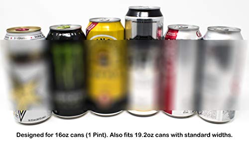 TahoeBay 16oz Can Sleeves (6-Pack) Neoprene Beer Coolies - Blank Tall Energy Drink Coolers - Compatible with 16 Ounce Cans (Multicolor)