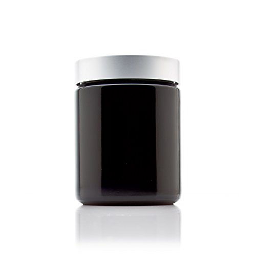 Infinity Jars Silver Collection 250 ml (8.5 fl oz) Black Ultraviolet Screw Top Jar