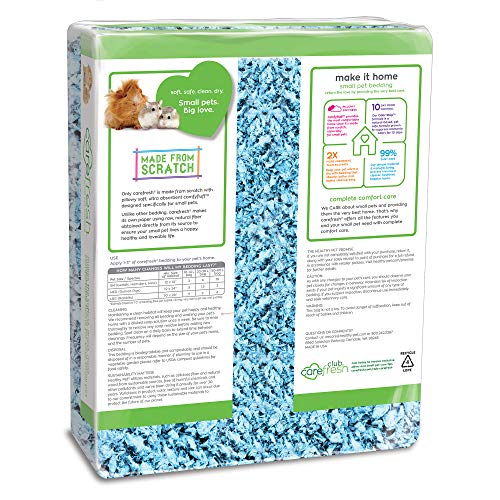 Carefresh 99% Dust-Free Blue Natural Paper Small Pet Bedding with Odor Control, 50 L