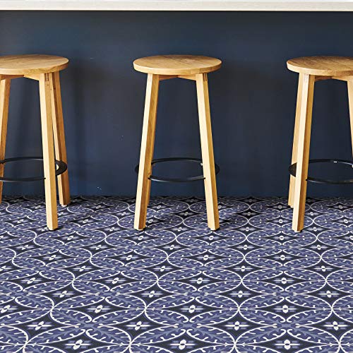 FloorPops FP3309 Capri Peel & Stick Floor Tiles, Multicolor