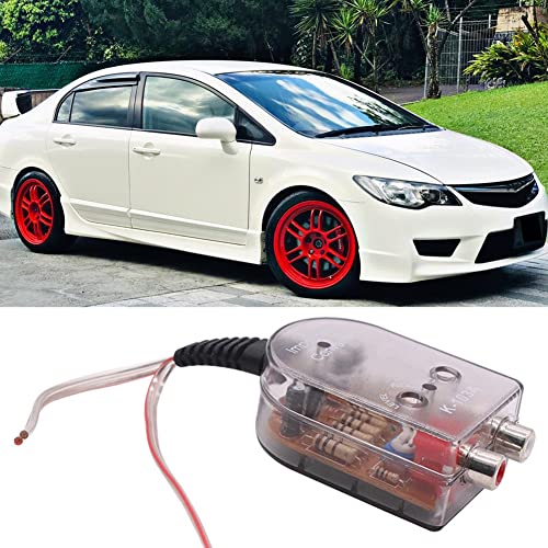 Car Audio Converter,MoreChioce 12V Car High to Low Impedance Converter Wire Converter Line Converter for RCA Line Amplifier to High-Low Adapter