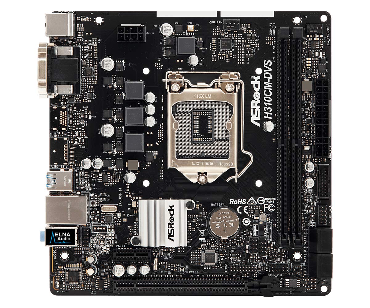 MB ASRock H310CM-DVS 1151 M-ATX D-Sub/DVI DDR4 Retail