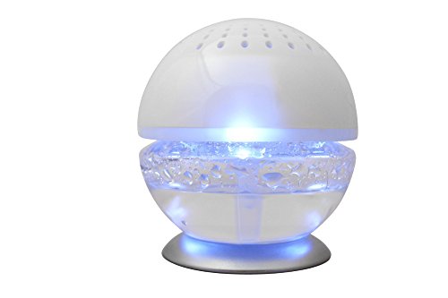 EcoGecko Pure H2O Mini Water Based Air Revitalizer, Air Freshener, Room Aromatizer, Aromatherapy, Aroma and Essential Oil Diffuser with 2 Bottles (10ML) Fragrant Lavender Oil, White