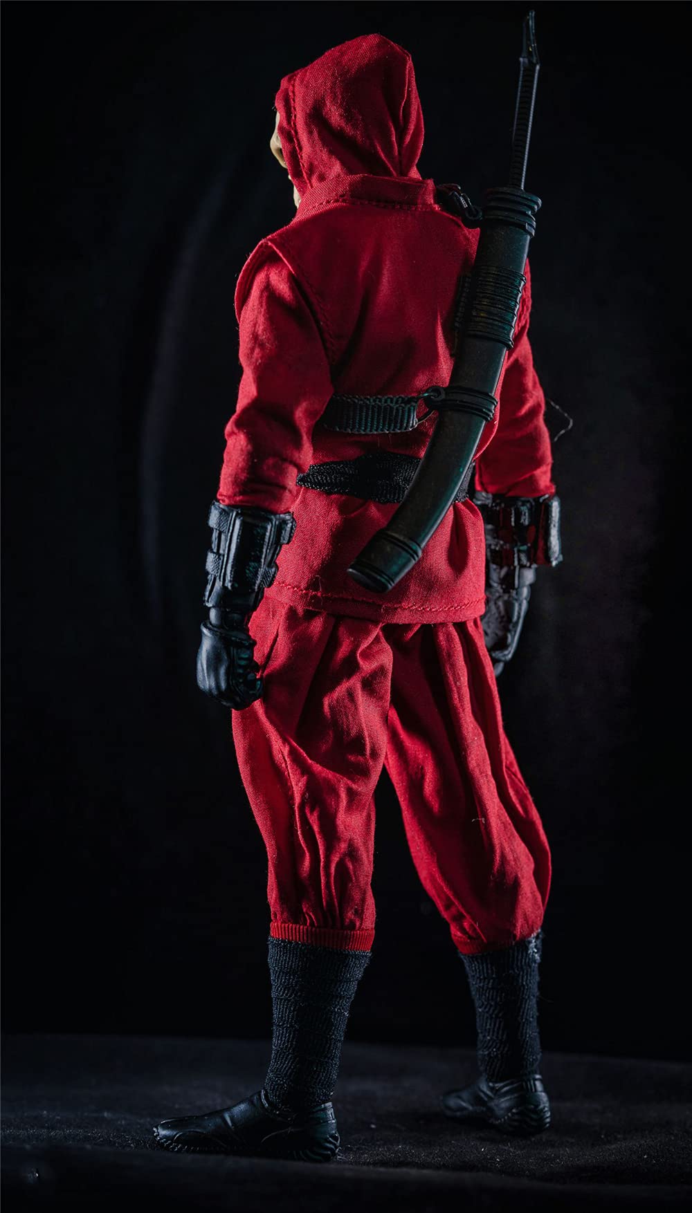 HiPlay 1/12 Scale Figure Doll Clothes, Ninja Suit, Outfit Costume for 6 inch Female Action Figure Phicen/TBLeague CM098(Red)