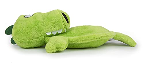 Hear Doggy Flatties with Chew Guard Technology Dog Toy, Gator, Large, Green, Model:58546