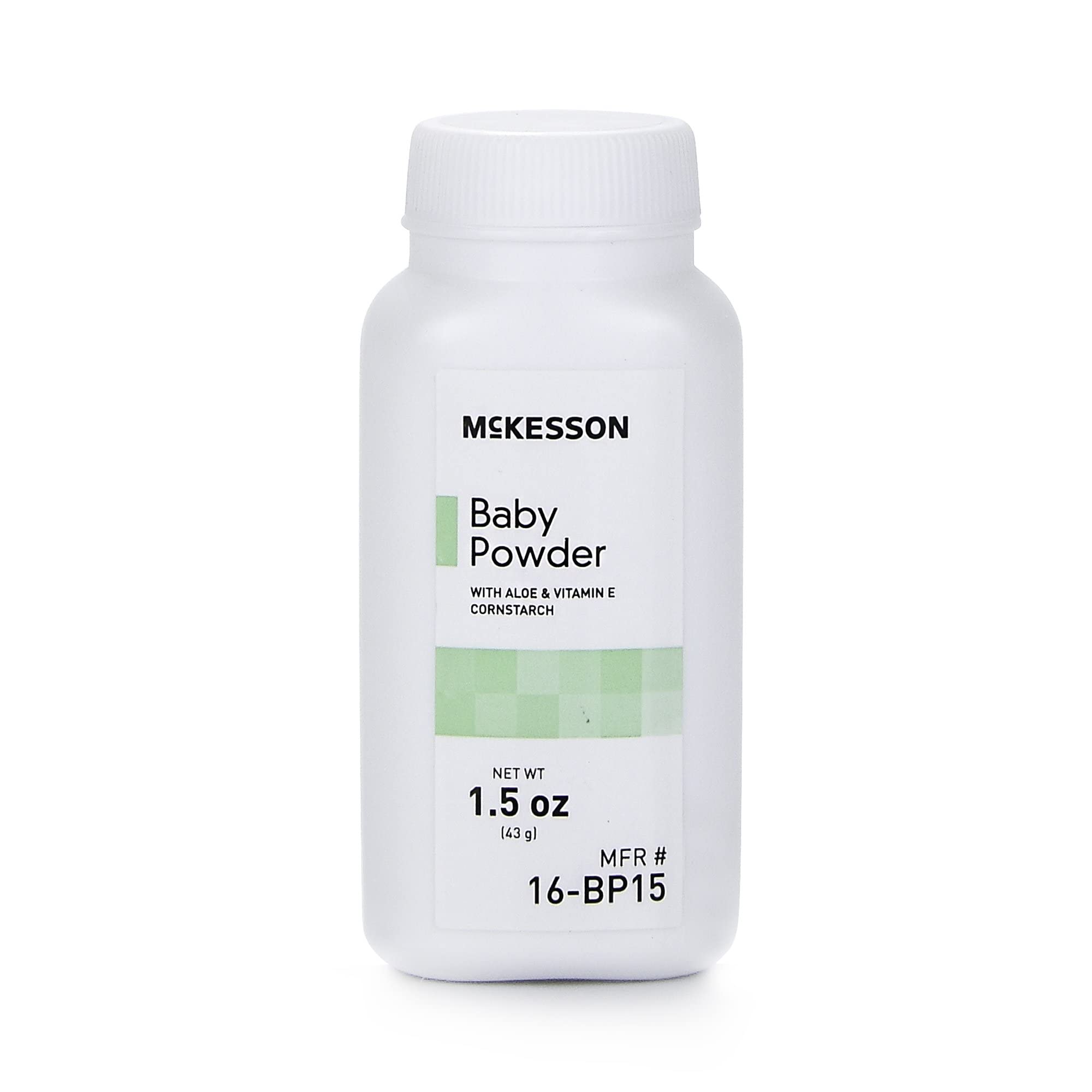 McKesson Baby Powder - Cornstarch, with Aloe and Vitamin E - Fresh Scent, 1.5 oz, 1 Count
