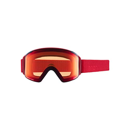 Anon M4S Cylindrical Goggles + Bonus Lens + MFI face mask, Frame: Red, Lens: Perceive Sunny Red (14% / S3), Spare Lens: Perceive Cloudy Burst (59% / S1)