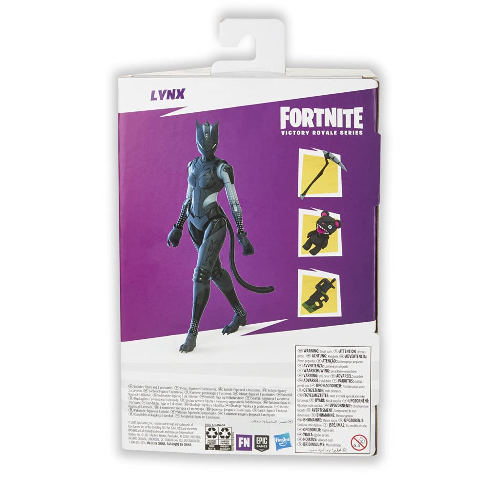 FORTNITE Hasbro Victory Royale Series Lynx Collectible Action Figure with Accessories - Ages 8 and Up, 6-inch