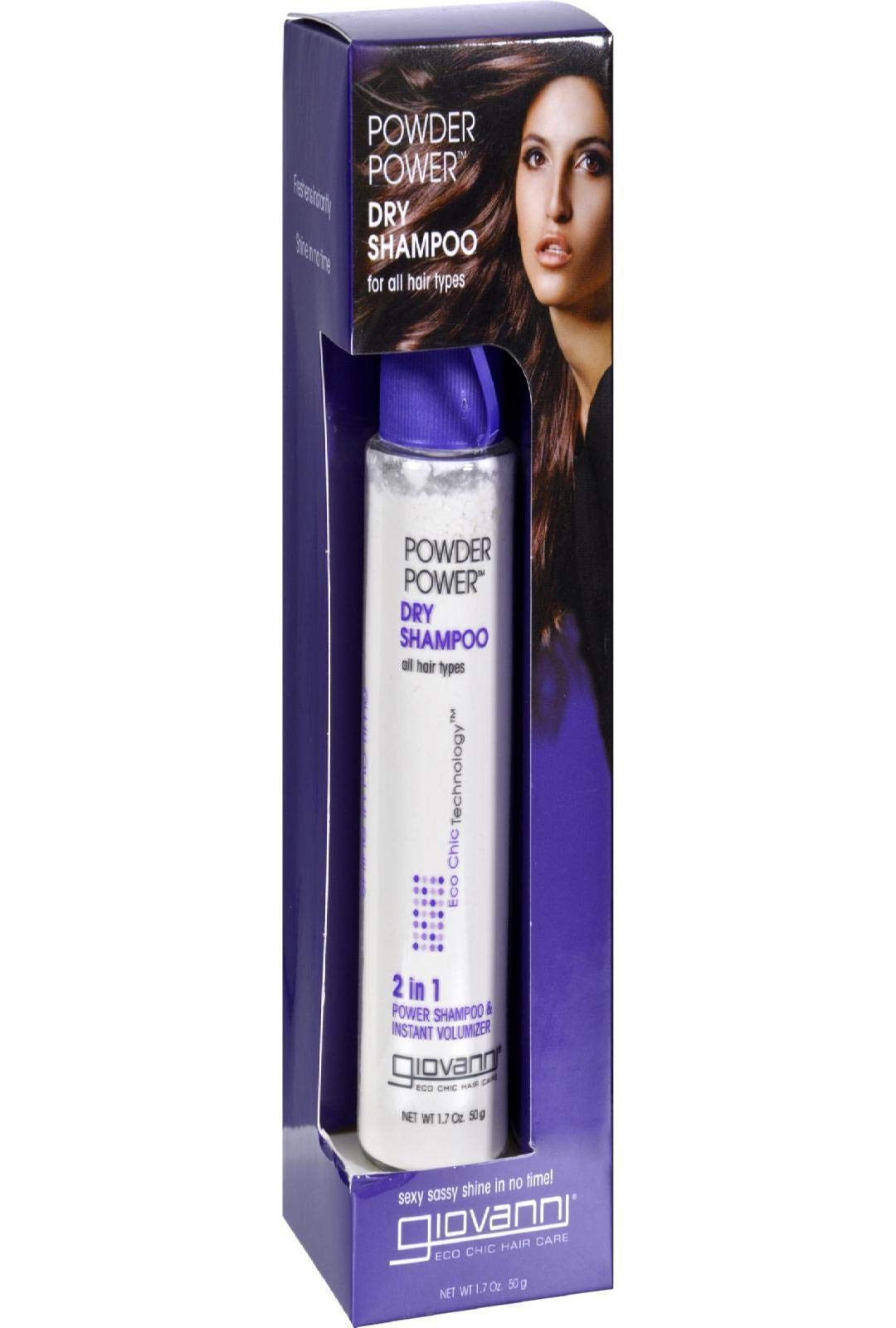 Giovanni Powder Power Dry Shampoo - Powder Dry Shampoo for Women & Men with Pump, Clean Formula for Oily Hair, Natural Ingredients, Non Aerosol, Non Toxic, Travel Size Powdered Dry Shampoo - 1.7 Oz