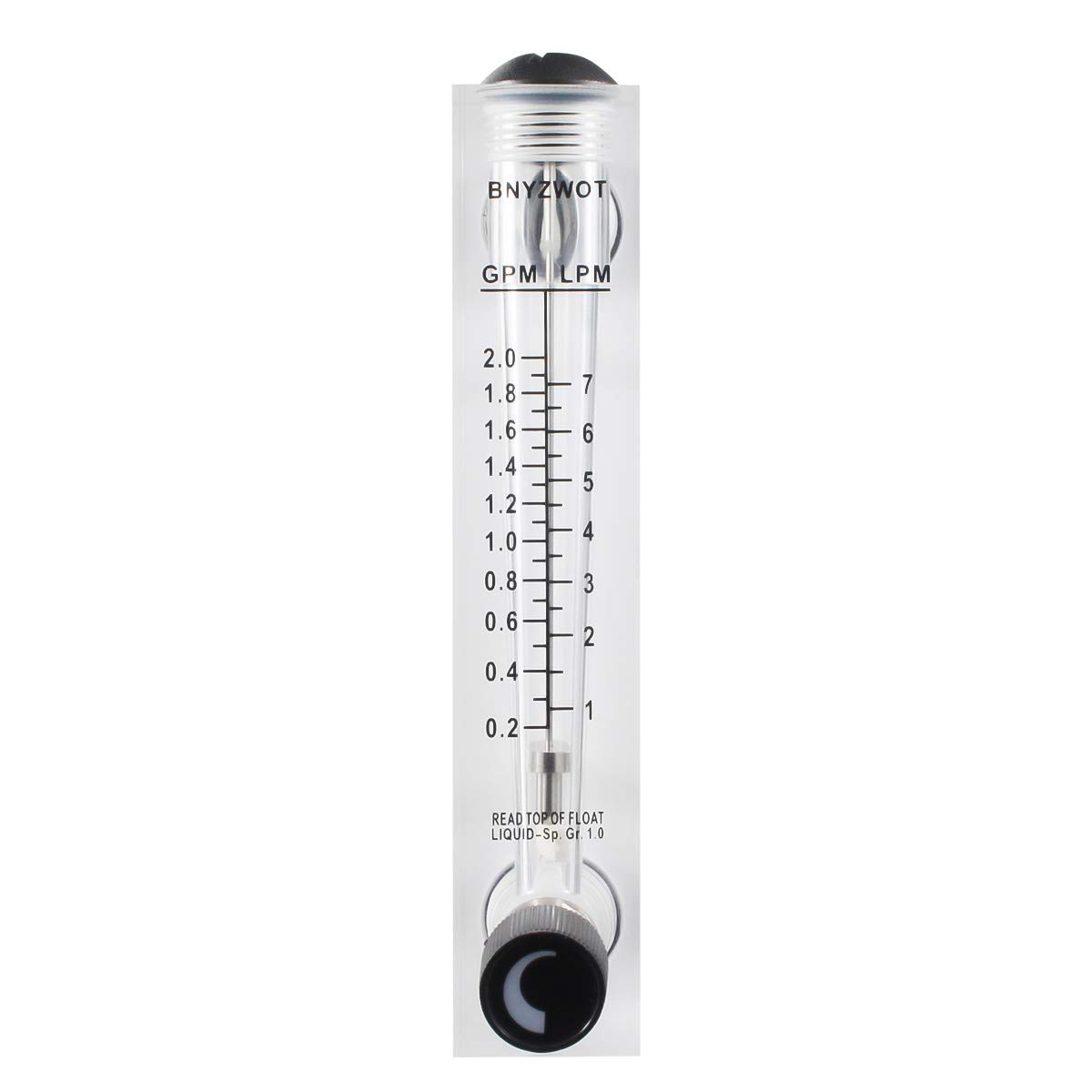 BNYZWOT Tubig Liquid Daloy ng Metro Flowmeter 1/2 PT Thread M-15 0.2-2GPM 1-7LPM