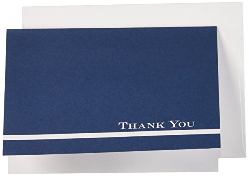 Great Papers! Midnight Blue Thank You Cards with Envelopes, 4.875"x3.375", 24 Count (10646)