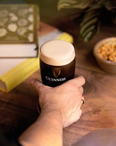 Guinness Gravity Official Beer Pint Glass | Large 20oz Pints Drinking Thick Beer Glasses | Guinness Beer 20 oz Glasses