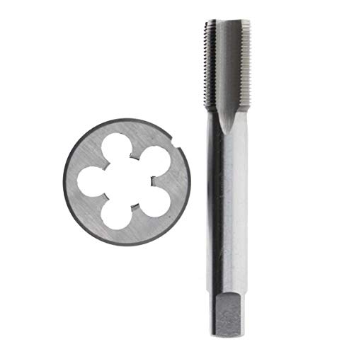 AUTOKAY New HSS 5/8"-24 UNEF Right Hand Thread Tap and Die Set (5/8x24) RH