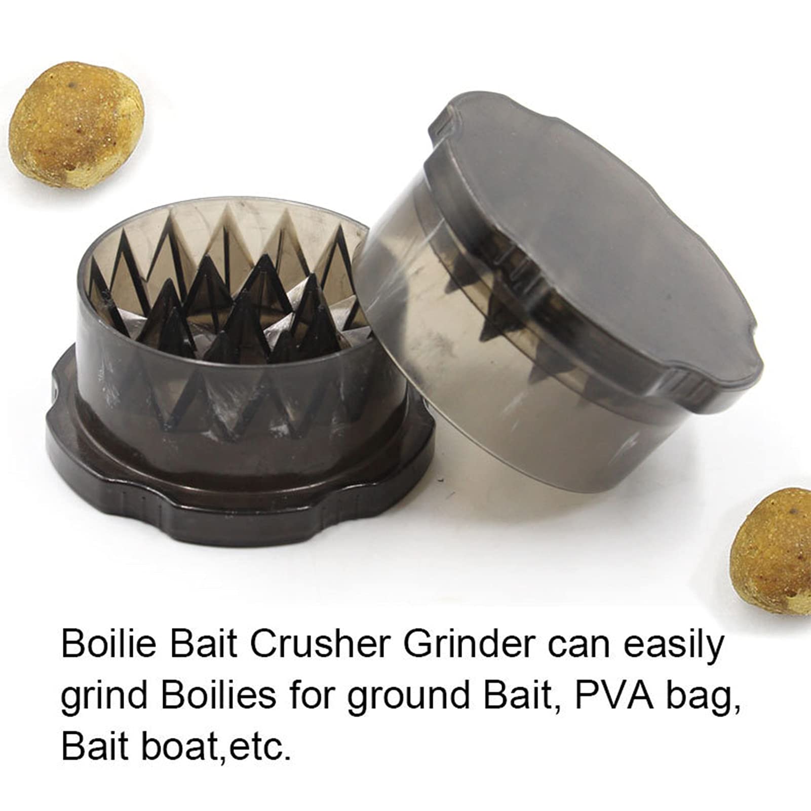 Alomejor Bait Grinder Large Capacity Lightweight Pellets Boilies Carp Bait Crusher Boilie Grinder Box Fishing Tackle Equipment