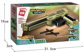HOCHE Gun Model Kits for Kids Desert Eagle 3-in-1, 202 Pcs Model Kit Building Blocks Gun DIY Can Launch Weapon Military Model Toy, Improve Kid's Concentration