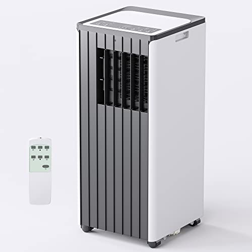 FIOGOHUMI 12000BTU Portable Air Conditioner - Portable AC Unit with Built-in Dehumidifier Fan Mode for Room up to 350 sq.ft. - Room Air Conditioner with 24Hour Timer & Remote Control Window Mount Kit