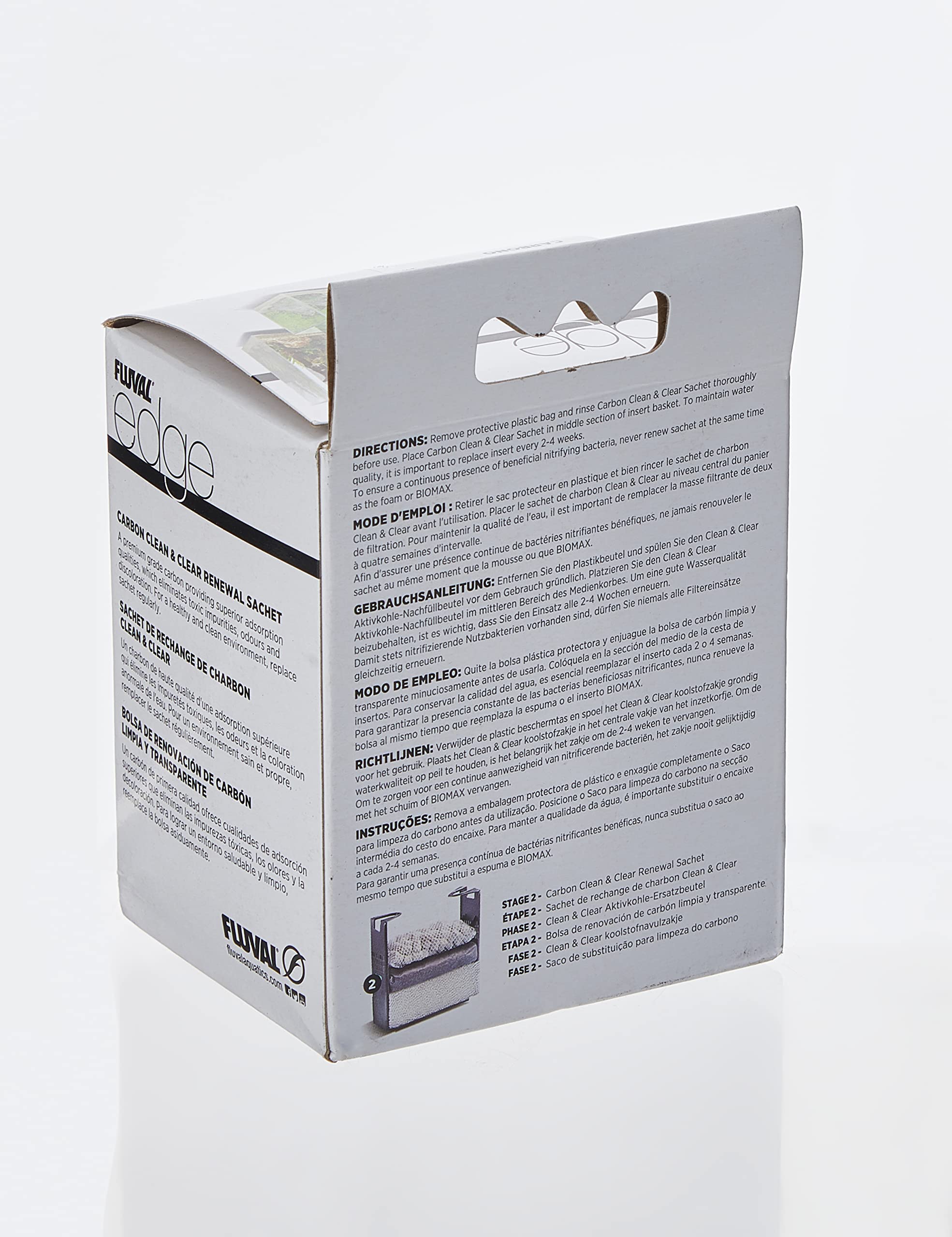 Fluval EDGE Carbon Clean & Clear Renewal Sachets - 3-Pack