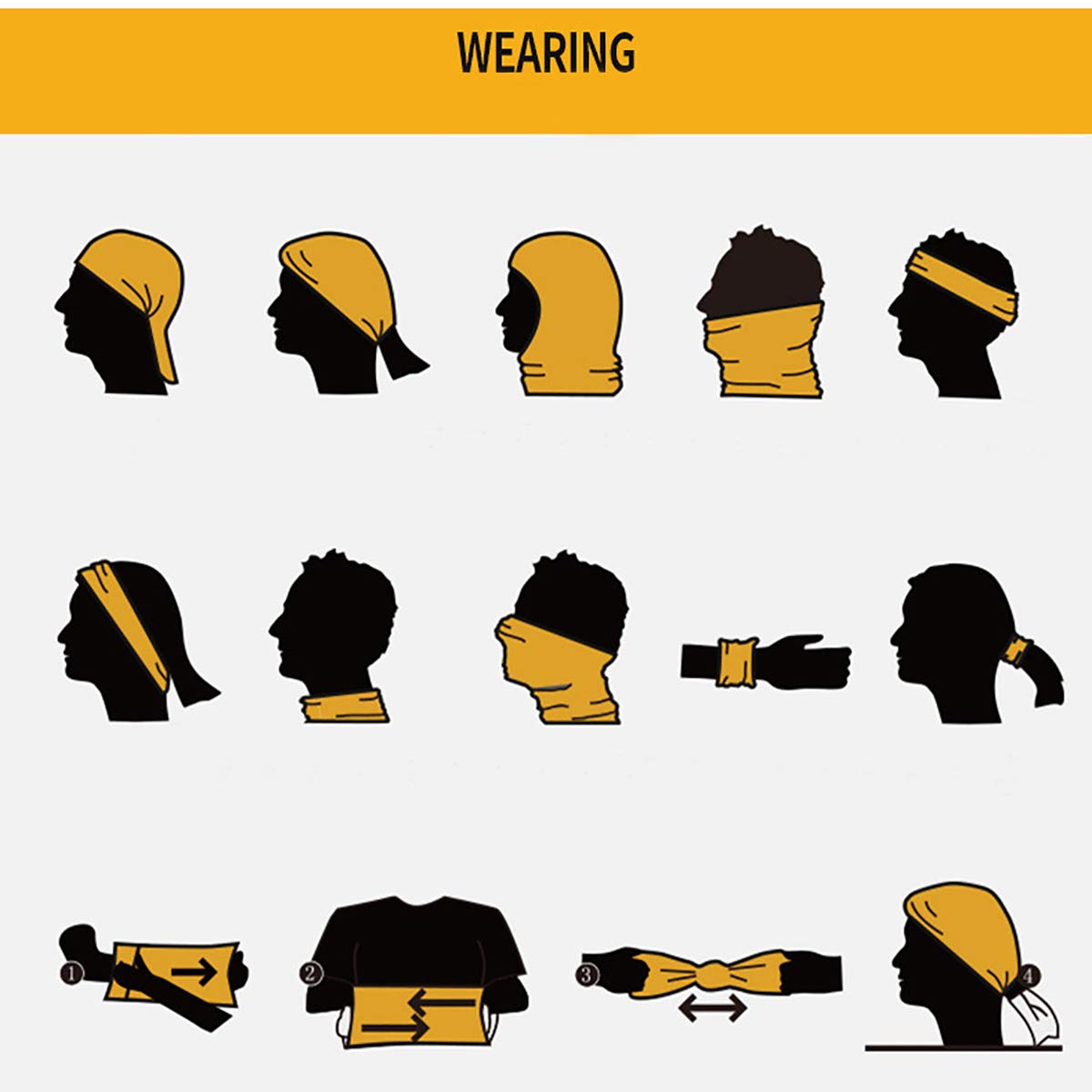 AOTU Neck Gaiter Face Bandana Mask for Men Balaclava Scarf Fishing Face Masks Covering
