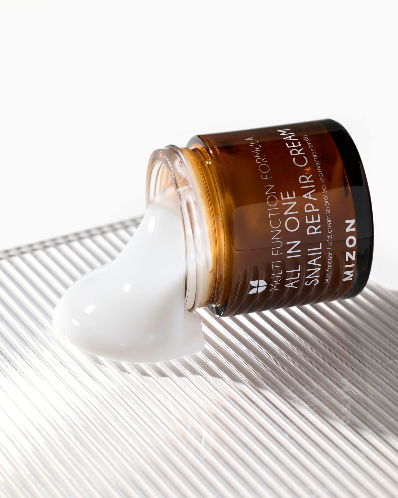 MIZON All in One Snail Repair Cream and Snail Repair Intensive Ampoule Korean Skincare Set