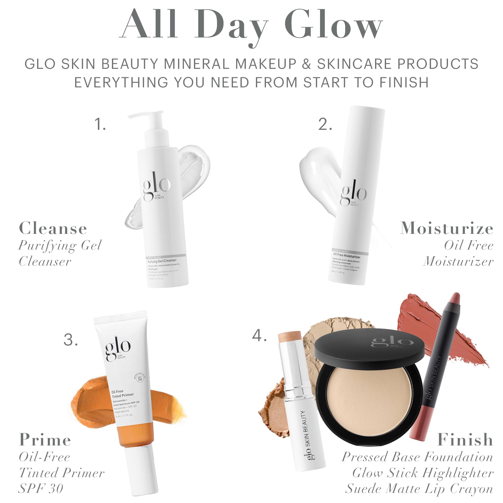Glo Skin Beauty Pressed Base Powder Foundation Makeup (Golden Medium) - Flawless Coverage for a Radiant Natural, Second-Skin Finish