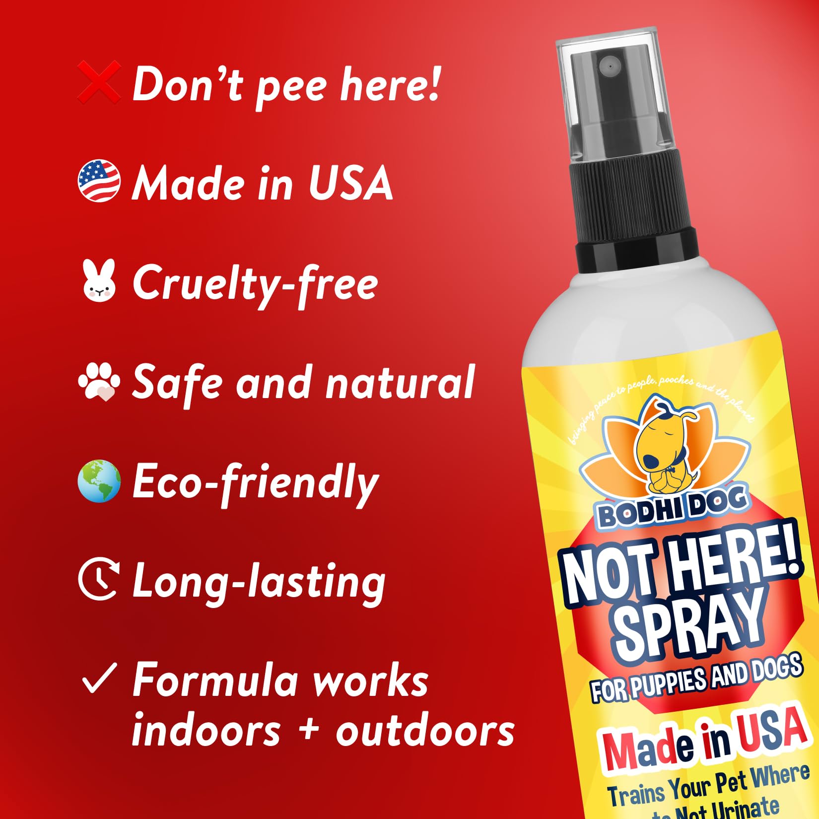 Bodhi Dog House Breaking Spray 8oz + Not Here Spray 8oz Bundle