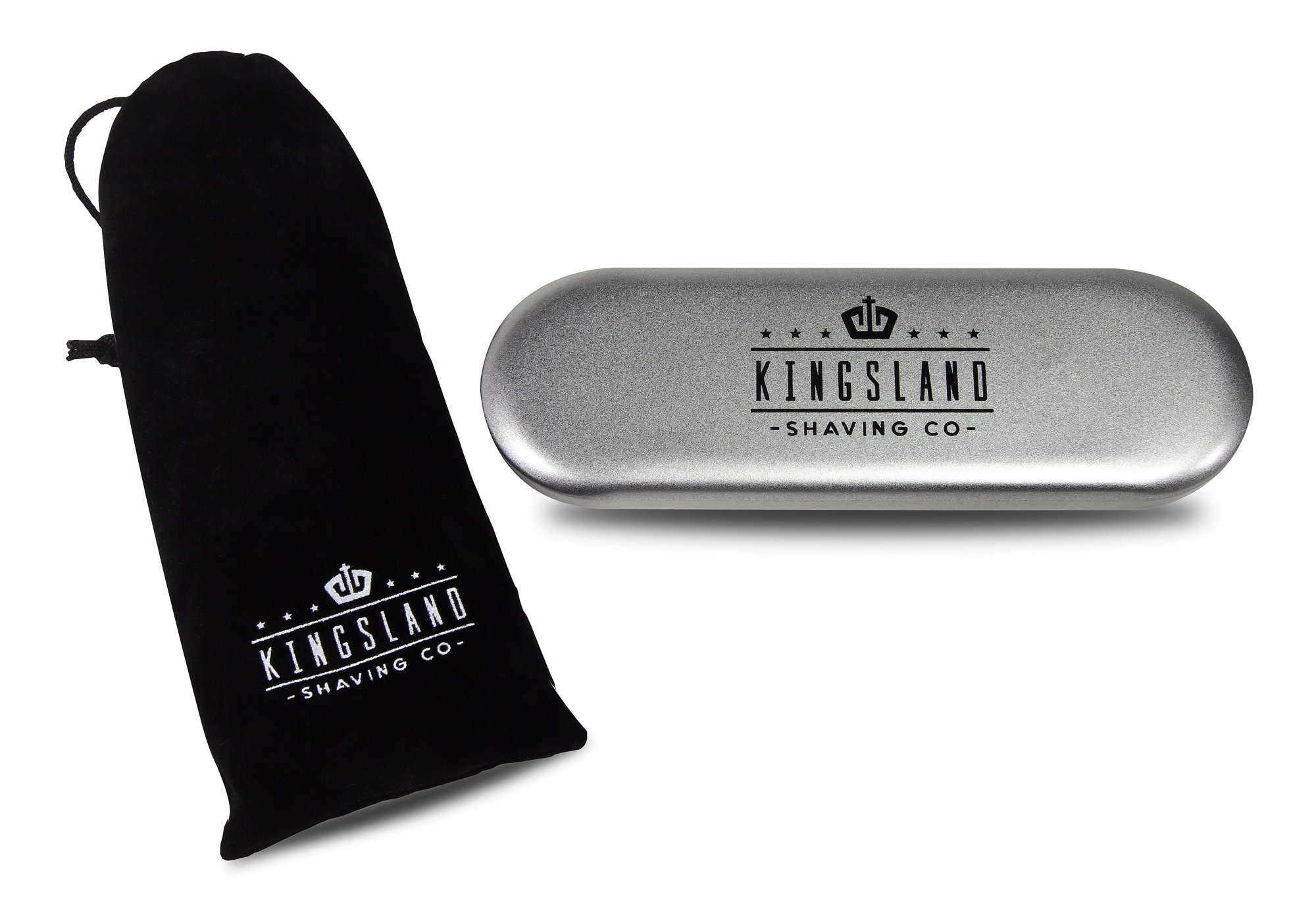 Straight Razor Shave Ready Hand Made Sharpened Vintage Wood Handle Steel Blade - Kingsland Shaving Co. - Professional Barber Approved Cut Throat Honed Straight Edge Blade Shaving Kit