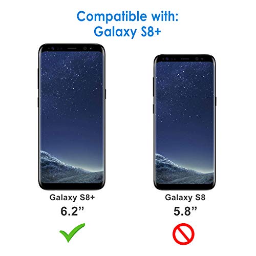 JETech Slim Fit Case Compatible with Samsung Galaxy S8 Plus S8+, Thin Phone Cover with Shock-Absorption and Carbon Fiber Design (Black)