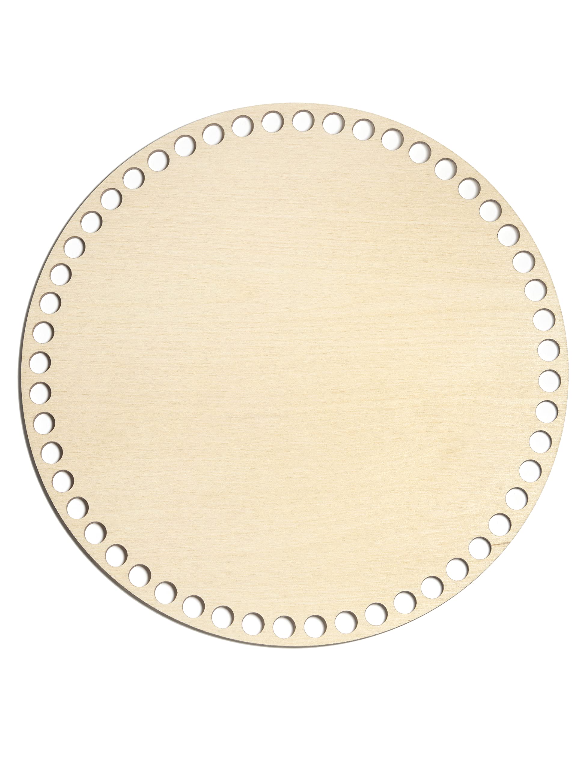 Premium Baltic birch plywood 8" Round x 5 pcs Wooden Basket Bottoms set, solid wooden base for DIY