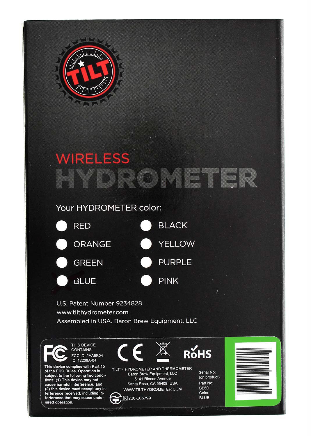 Tilt Wireless Green Hydrometer and Thermometer: Patented Brewing Technology for Precision Monitoring & Control for Fermentation of Beer, Wine, Cider, Mead & More
