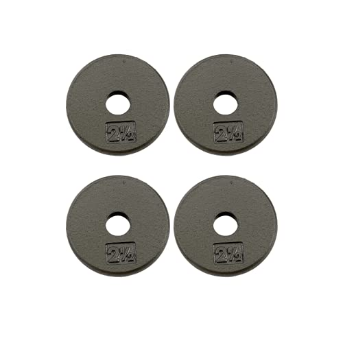 Ader Hollow E-Z Curl 1" Bar w/ 4 pcs of 2.5lb + 5lb Gray 1" Regular Plates