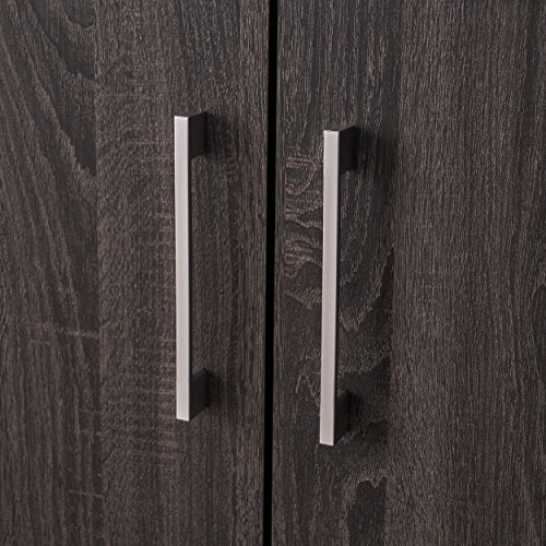 Christopher Knight Home Ridgecrest Mid-Century Modern Danish Styling Faux Wood Wine and Bar Cabinet, Sonoma Grey Oak