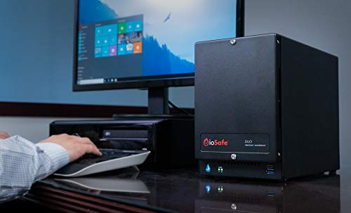 ioSafe Duo RAID 1 USB 3.2 Fireproof/Waterproof Desktop Hard Drive (16TB (2x8TB))
