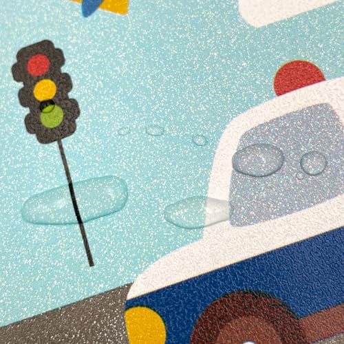 Yifely Traffic Car Wallpaper Border Self-Adhesive Wall Decor Sticker for Kids Room Nursery School Classroom