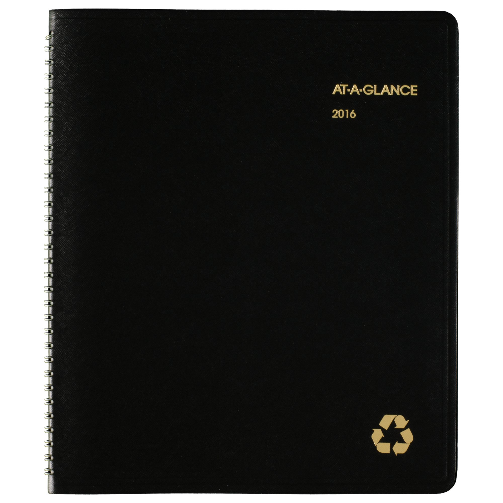 AT-A-GLANCE Monthly Planner 2016, Recycled, 9 x 11 Inches, Black (70-260G-05)