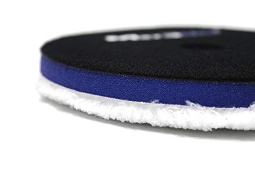 Maxshine Microfiber 5” Polishing Foam Pad for Cutting – Hook and Loop, for DA and Rotary Polishers, Ultra-Soft Microfiber pad