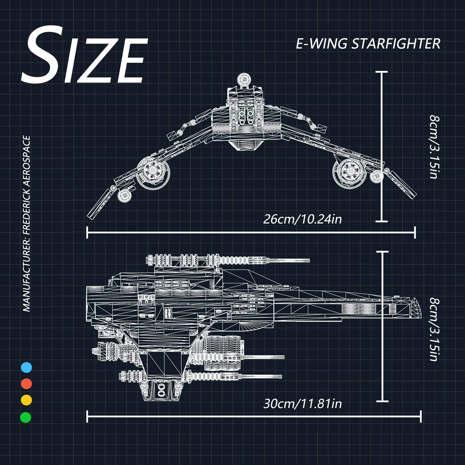 building boat E-Wing Starfighter Building Toy, Collectible Model Building Kit Creative Bricks Building Blocks,New 2021(541 Pieces)