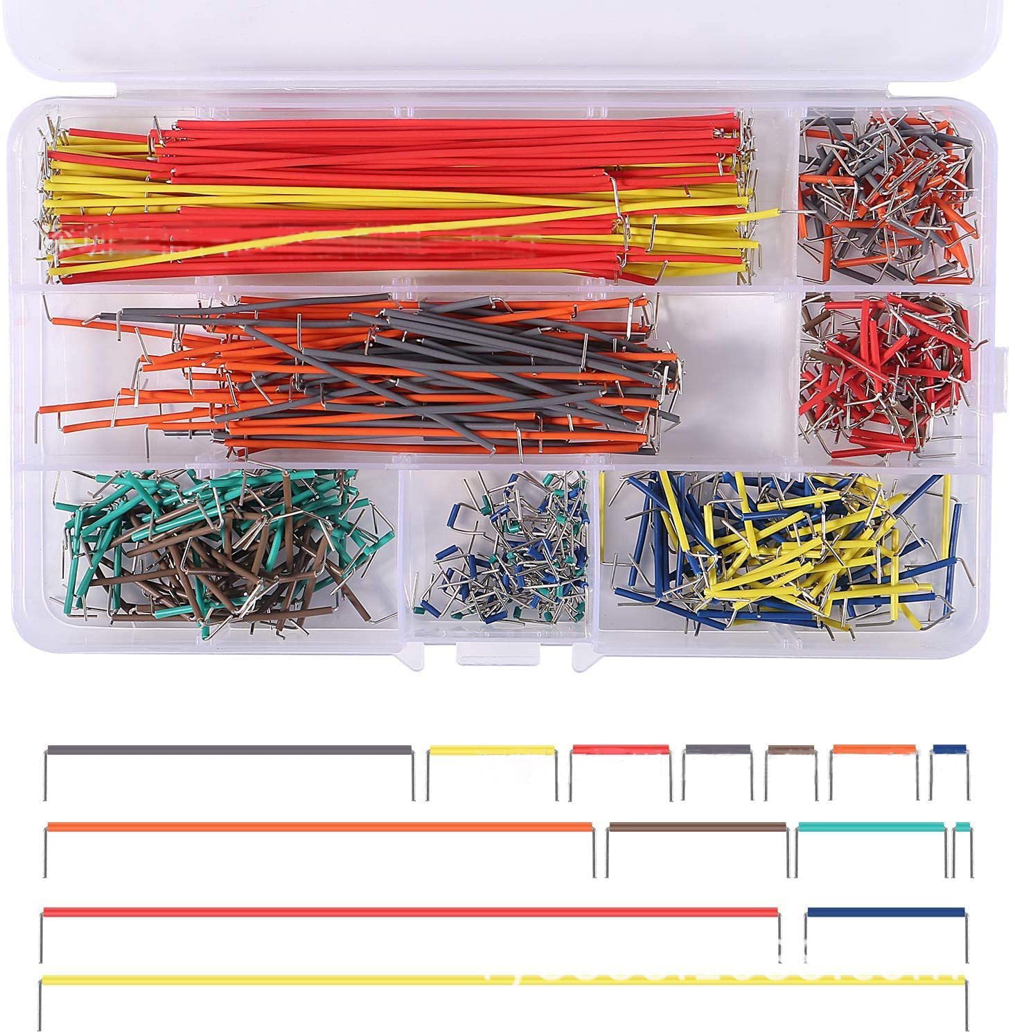 560Pcs Jumper Kits Breadboard Lines Circuit Board Jumpers U Shape Cable Wire Kit for PCB Bread Board Arduino by DIY