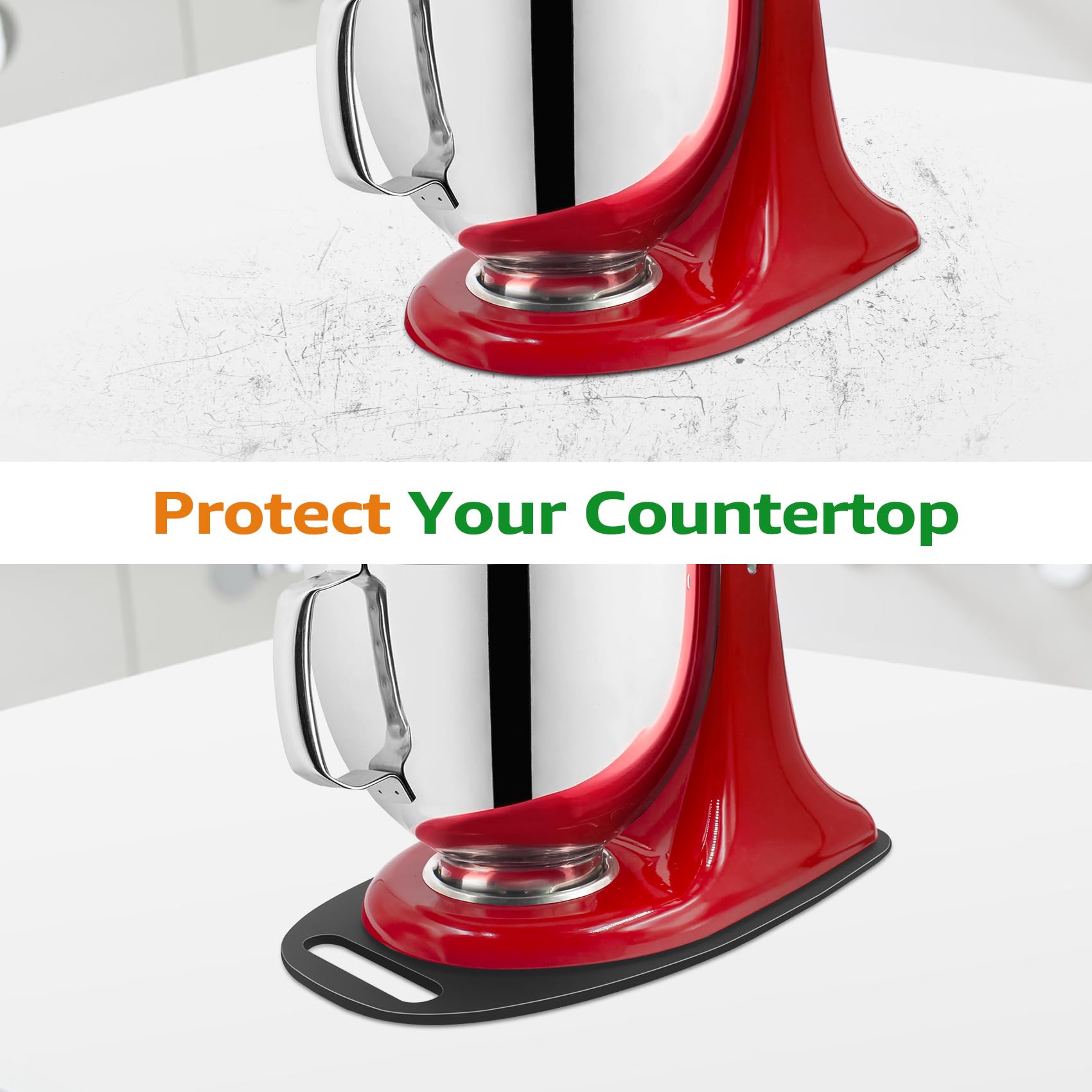 Acrylic Mixer Slider for Kitchen Aid 3.5qt, 4.5-5 quart Stand Mixer (Tilt Head), Must Have Appliance Countertop Accessories,Mixer Sliding Board Durable Slide Mat/Pad, One-Handed, Labor-Saving