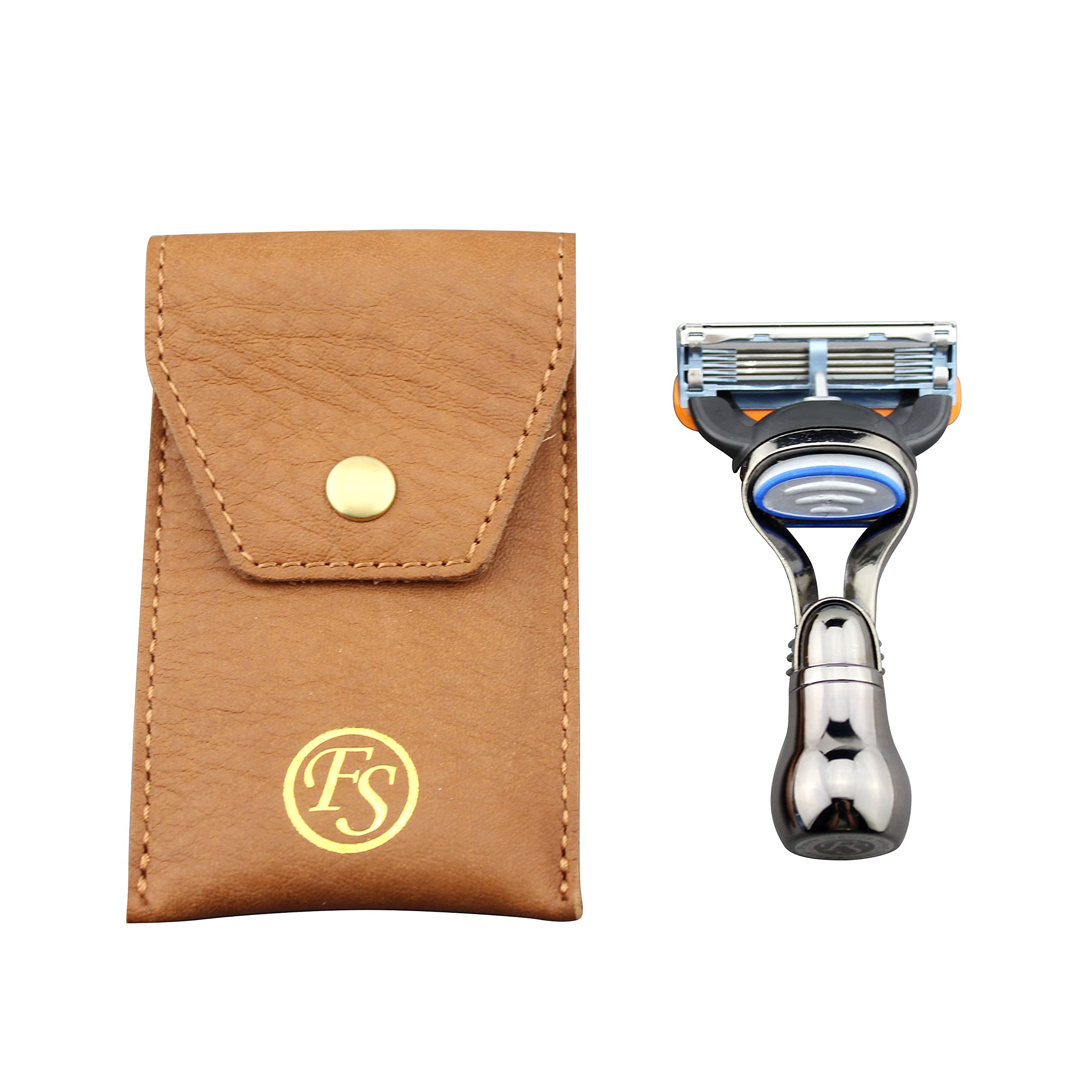 Men's Mini Handle Protable Travel Shaving Razor Wallet Razor Razor W/ Travel Case