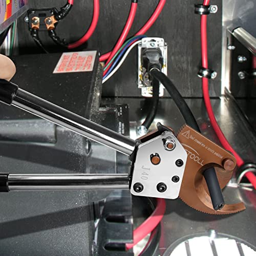 BETOOLL Heavy Duty Aluminum Copper Ratchet Cable Cutters up to 300mm² Wire Cutters 600mcm