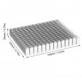 Aluminum Heatsink Cooling Heat Sink Circuit Board Cooling Cooler Fin for CPU Amplifier PCB 150x120x20mm (White)