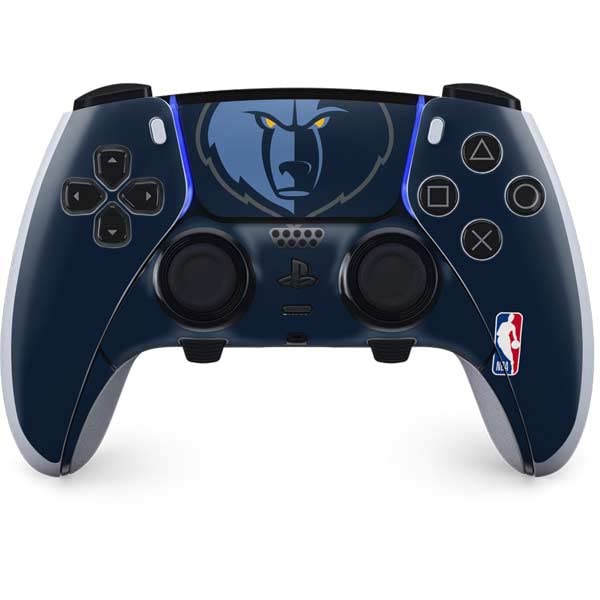 Skinit Gaming Decal Skin Compatible with PS5 DualSense Edge Pro Controller - Officially Licensed NBA Memphis Grizzlies Large Logo Design