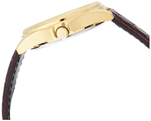 Casio MTP-1183Q-7A Men's Gold Analog Dress Watch w/Croc-Leather Band & Date