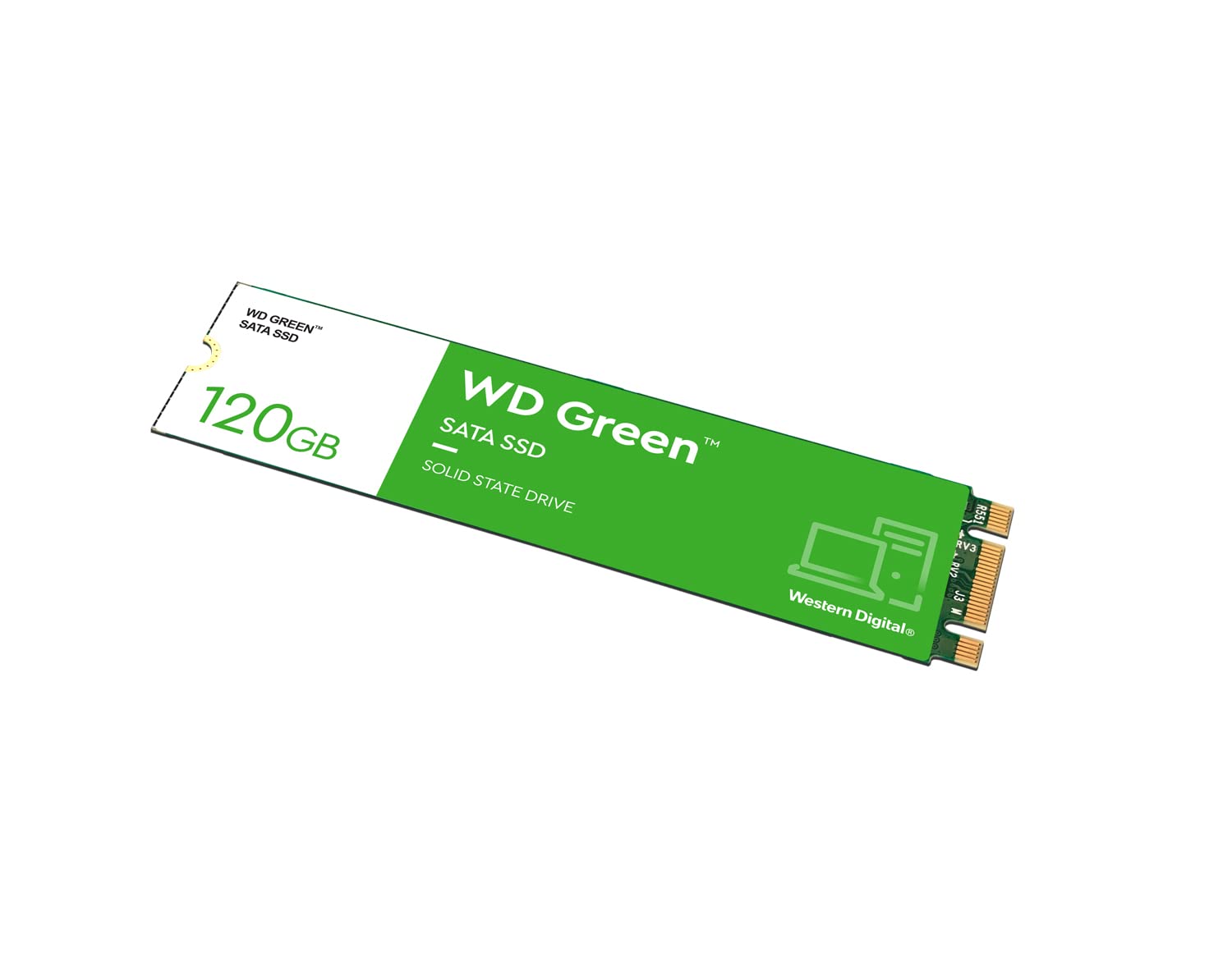 Western Digital WDS120G2G0B WD Green 120 GB Internal Solid State Drive - SATA - M.2 2280, 120GB