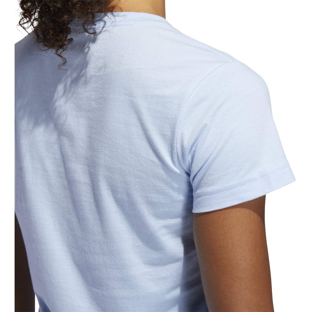adidas Basic Badge Of Sport Tee, Glow Blue/White, X-Small
