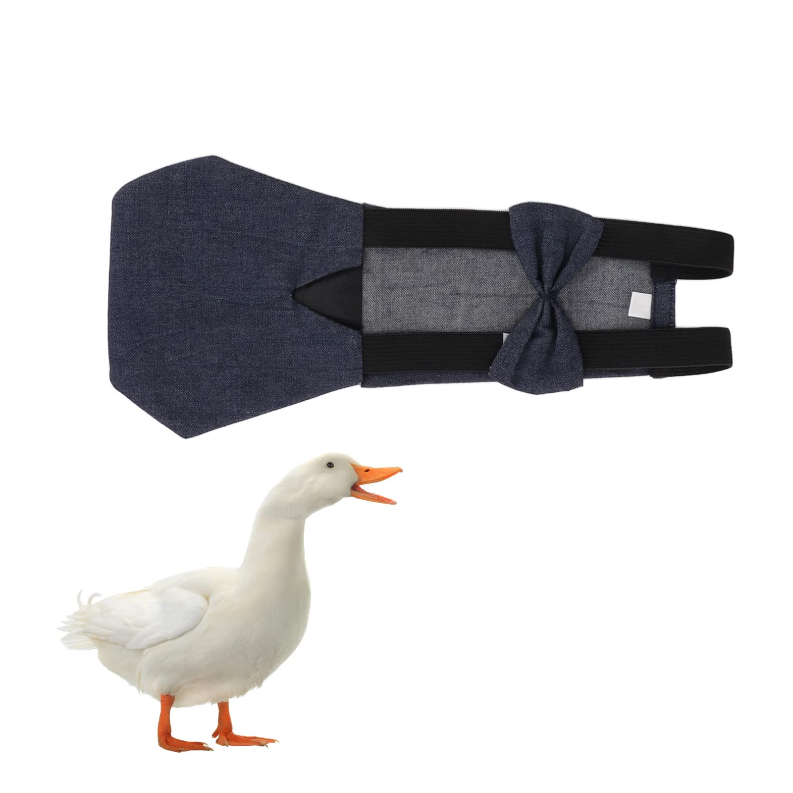 Bird Diaper, Chicken Diapers, Washable Reusable Goose Clothes with Inside Pocket Duck Diapers Chicken Diaper for Goose Duck Hen Chicken Fashionable (Denim Blue, S Number)